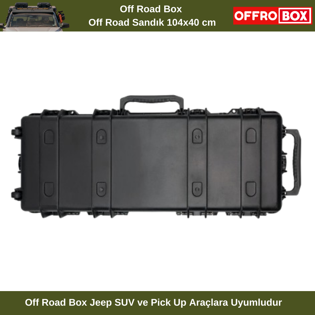 Off Road Box Pick Up Off Road Sandık Pikap Bagaj Box 104x40x14 cm